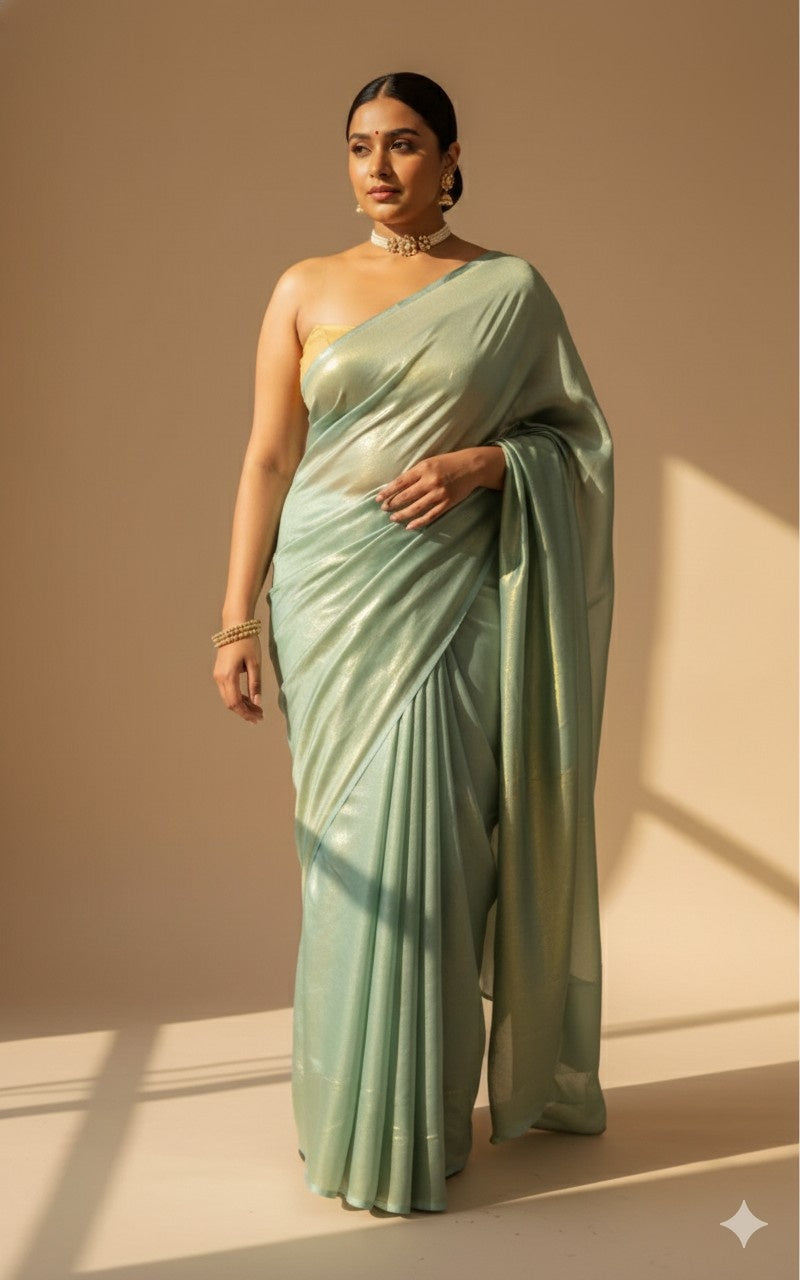 Shimmer Satin Sarees Online – Elegant Satin Saree | Label Anaira
